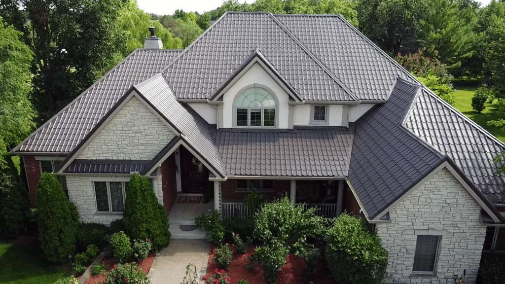 Lemont, IL 60439 🇺🇸 — Tudor Brown Interlock Mediterranean Tile Roofing ...