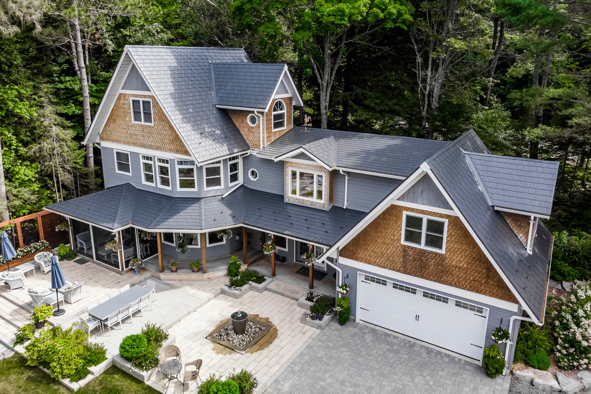 Slate Roofing — 4-Way Interlocking Metal Slate Roof Tiles